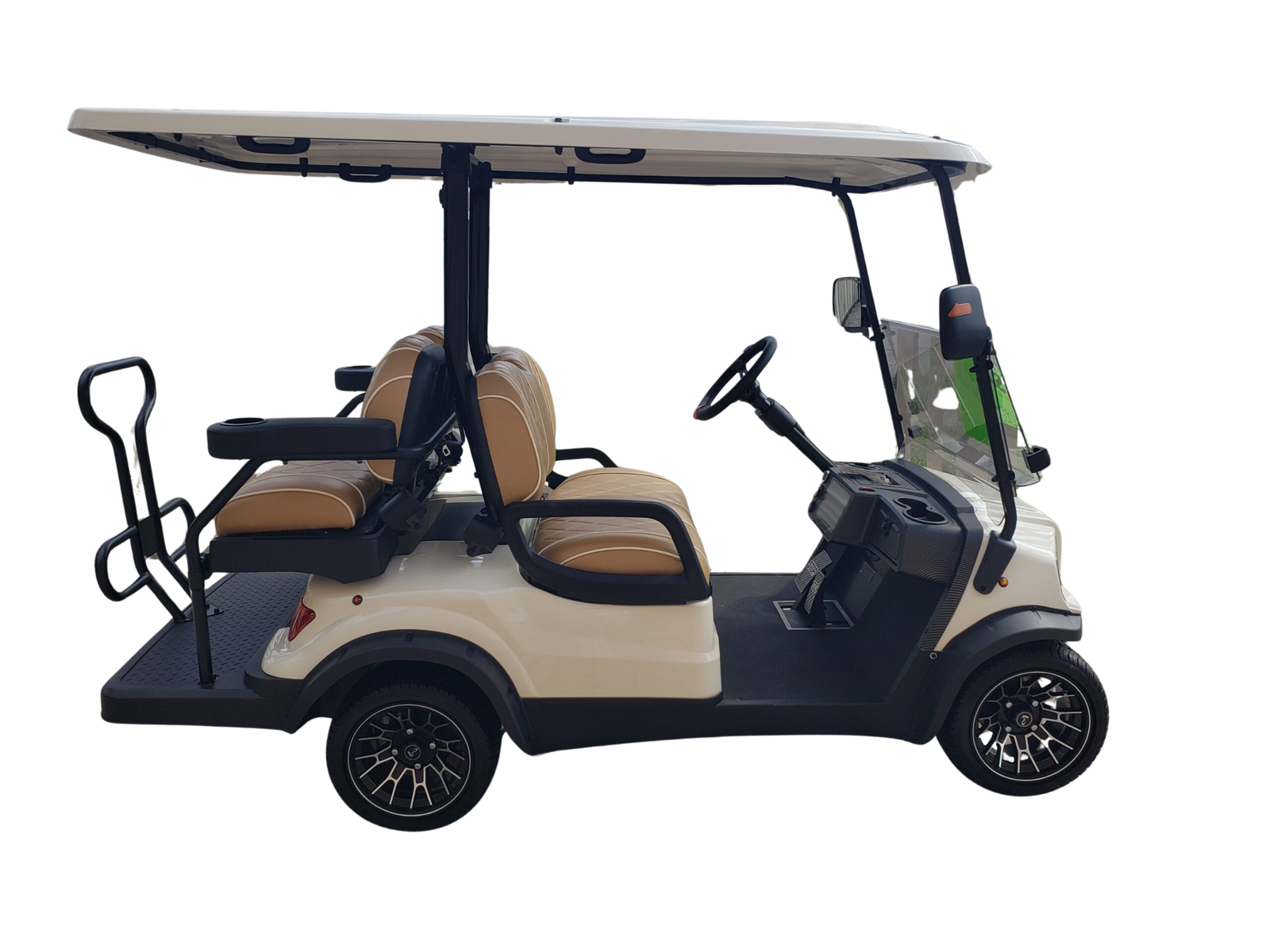 Alset Commander 2+2 – 4 Passenger Lithium Golf Cart (Oster White ...