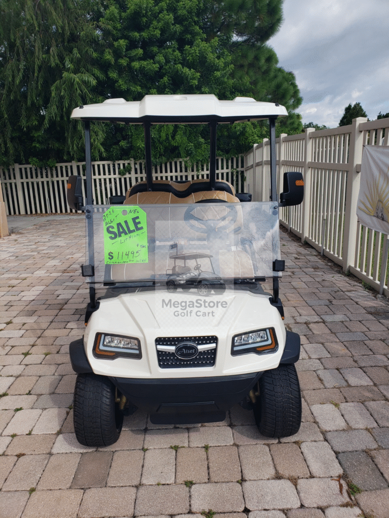 Alset Commander 2+2 – 4 Passenger Lithium Golf Cart (Oster White ...